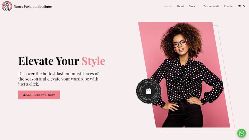 Online Store Website Examples | Online Store Website Ideas -SITE123