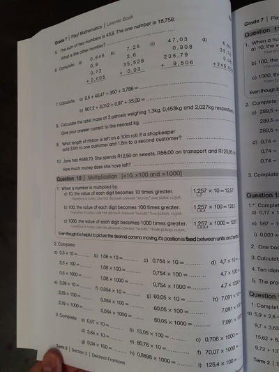 Grade 7 - Take a look inside our Grade 7 Play! Mathematics Learner Book ...