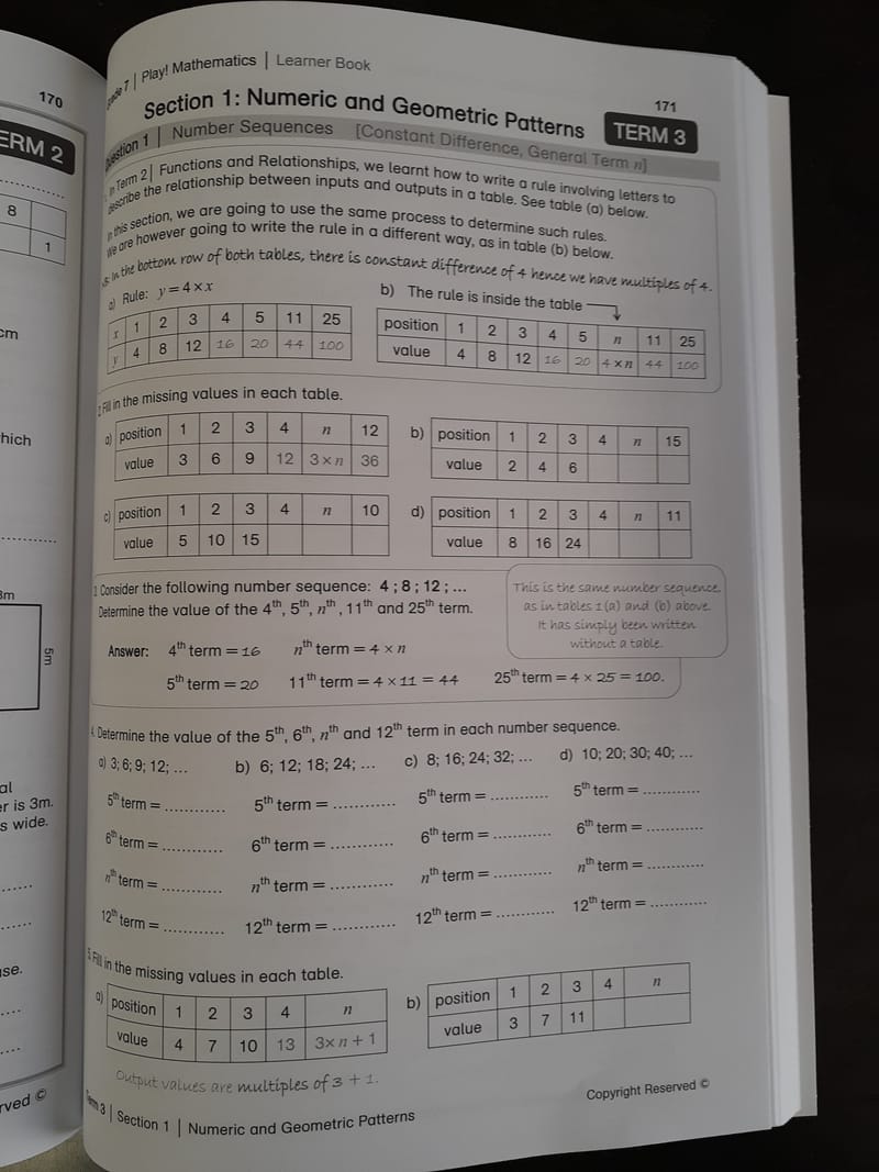 Grade 7 - Take a look inside our Grade 7 Play! Mathematics Learner Book ...