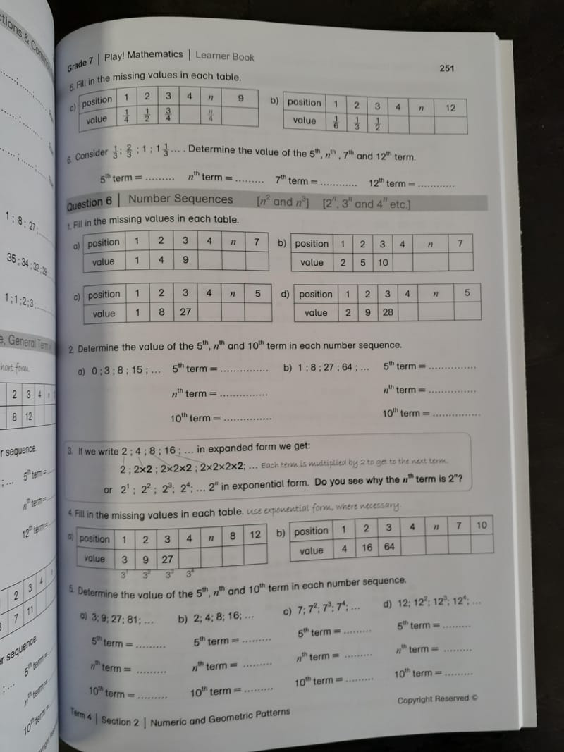 Grade 7 - Take a look inside our Grade 7 Play! Mathematics Learner Book ...