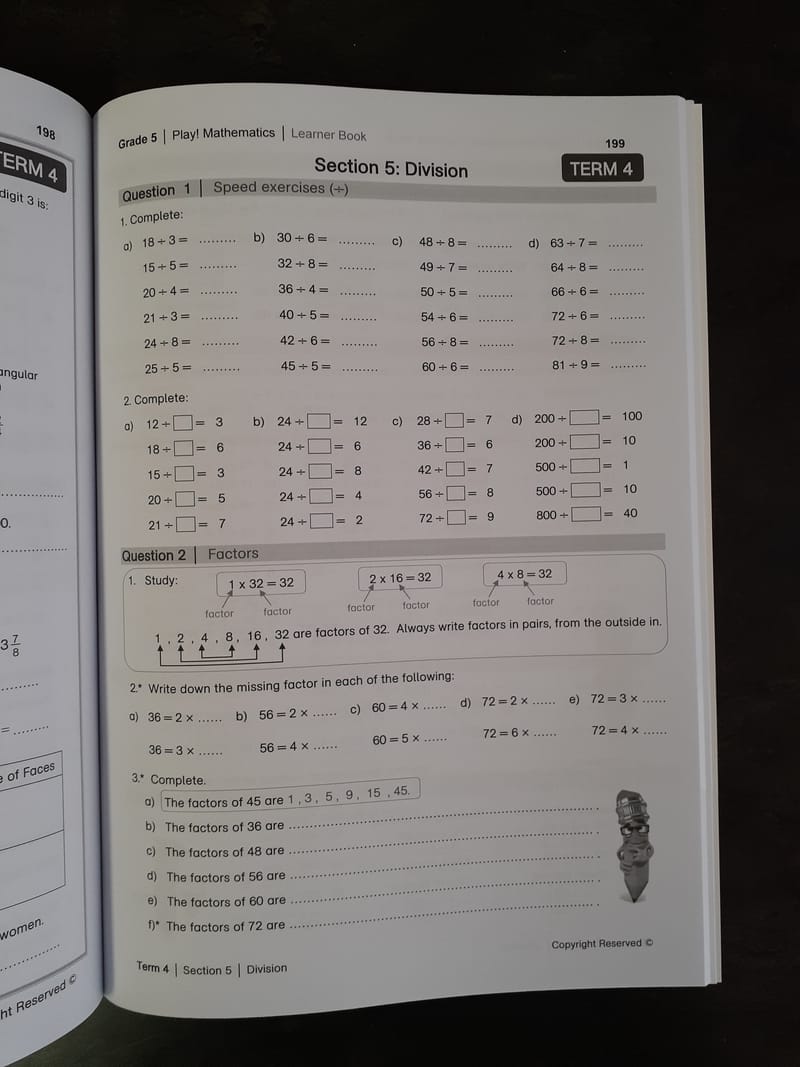 Grade 5 - Take a look inside our Grade 5 Play! Mathematics Learner Book ...