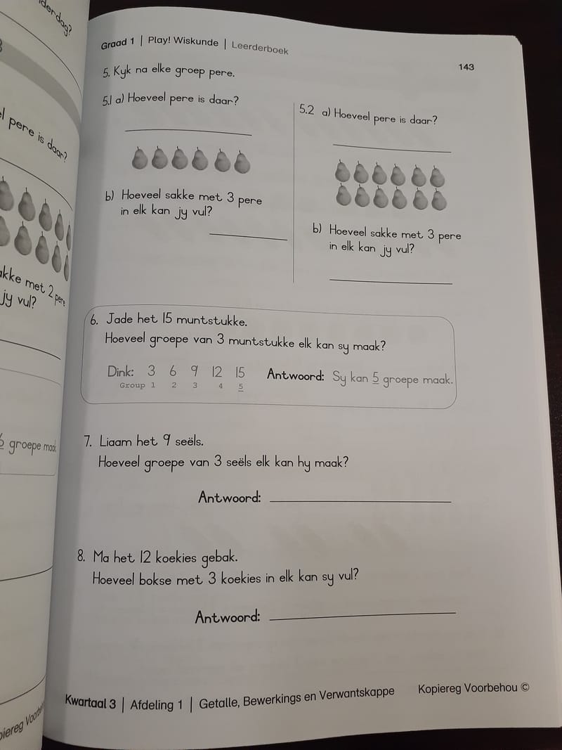 Graad 1 - Take a look inside our Graad 1 Play! Wiskunde Leerderboek ...
