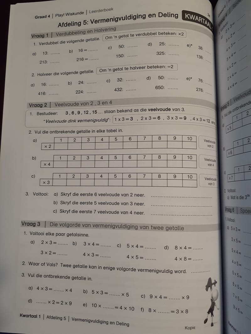 Graad 4 - Take a look inside our Graad 4 Play! Wiskunde Leerderboek ...