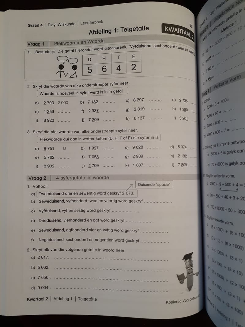 Graad 4 - Take a look inside our Graad 4 Play! Wiskunde Leerderboek ...