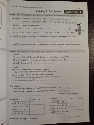 Graad 5 - Take a look inside our Graad 5 Play! Wiskunde Leerderboek ...