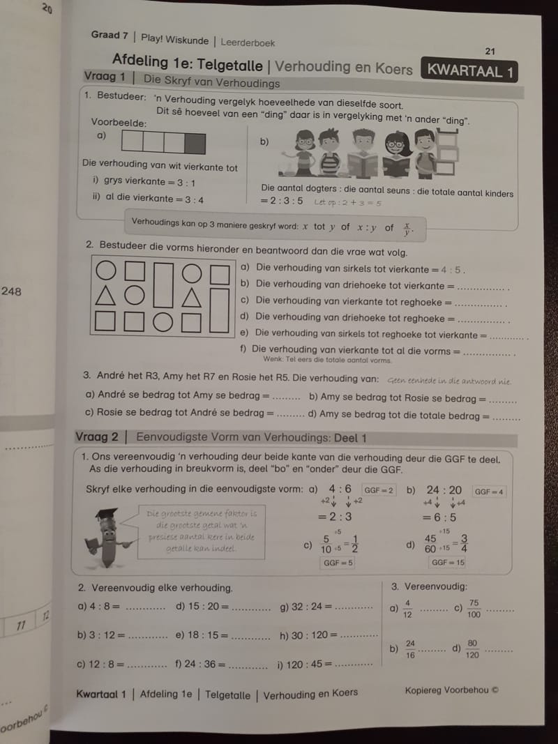 Graad 7 - Take a look inside our Graad 7 Play! Wiskunde Leerderboek ...