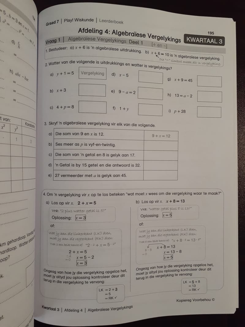 Graad 7 - Take a look inside our Graad 7 Play! Wiskunde Leerderboek ...