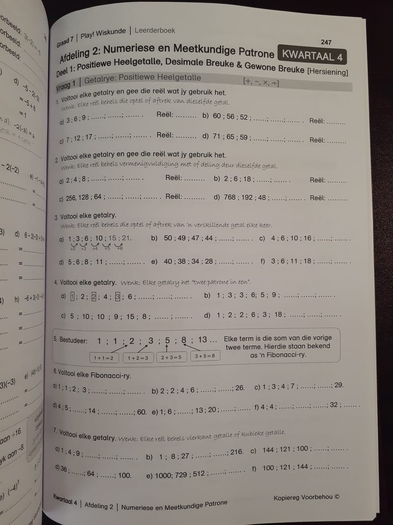 Graad 7 - Take a look inside our Graad 7 Play! Wiskunde Leerderboek ...