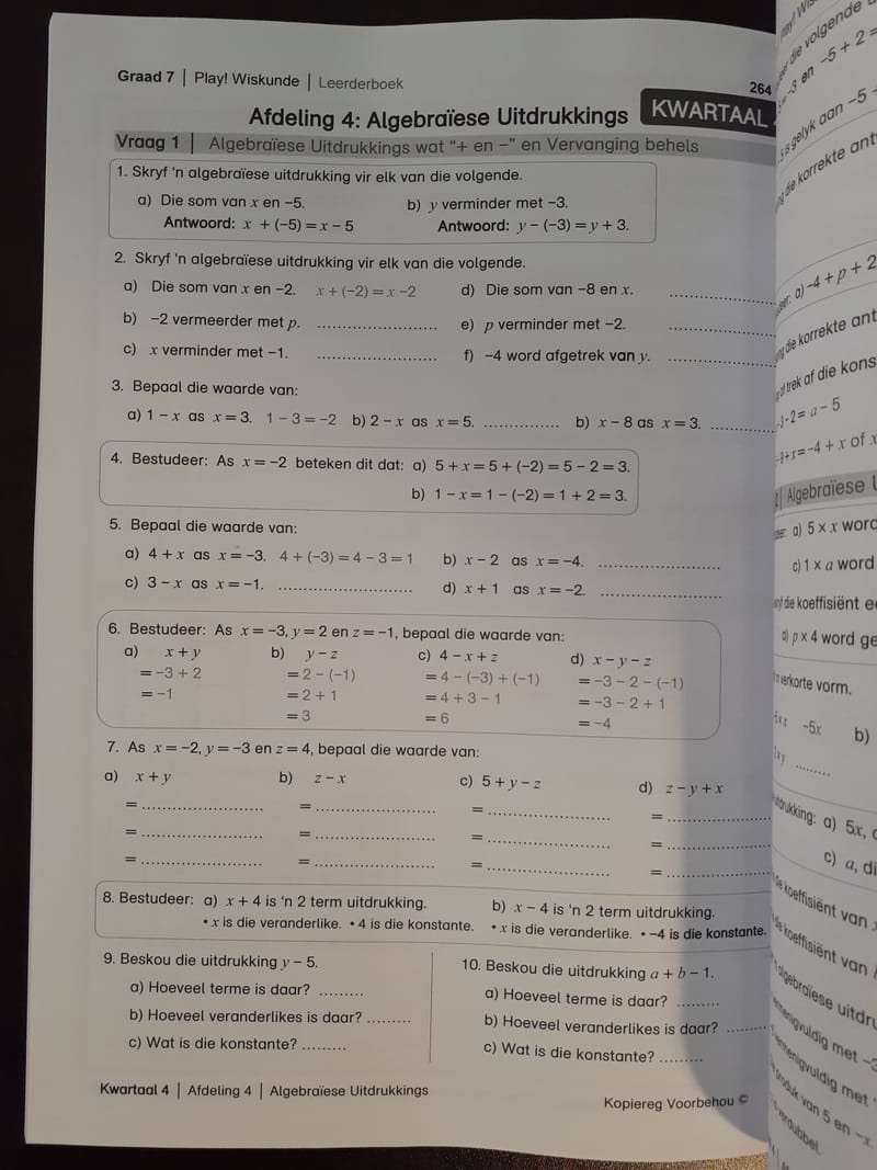 Graad 7 - Take a look inside our Graad 7 Play! Wiskunde Leerderboek ...