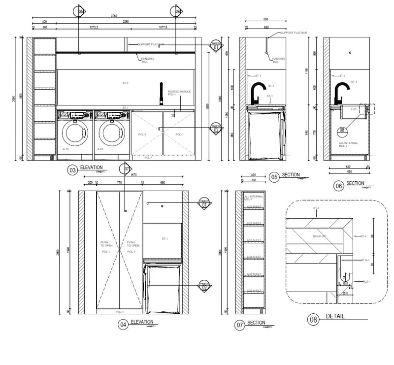 Laundry Elevation - PAV DRAFTING