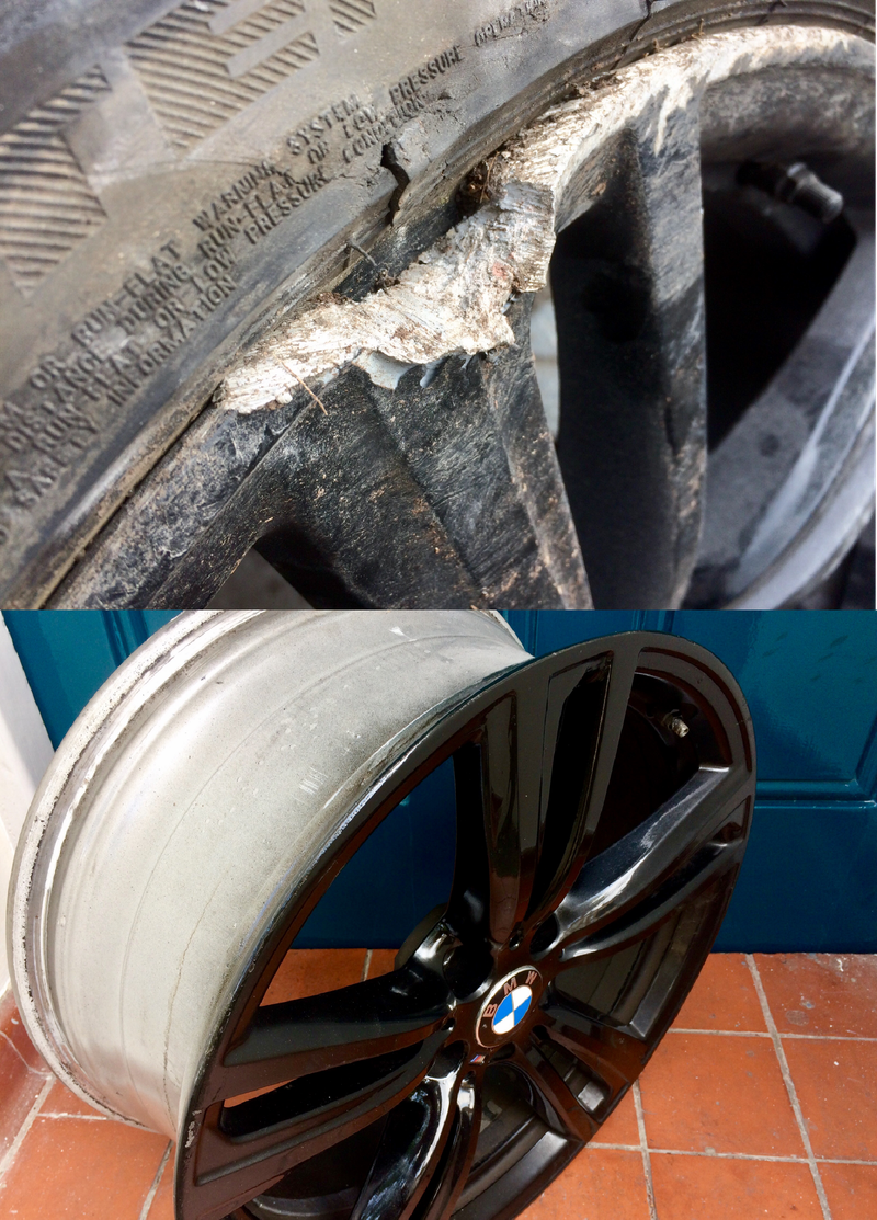BMW M Sport Severe Rim Damage | Alloywheelwelding.co.uk ...