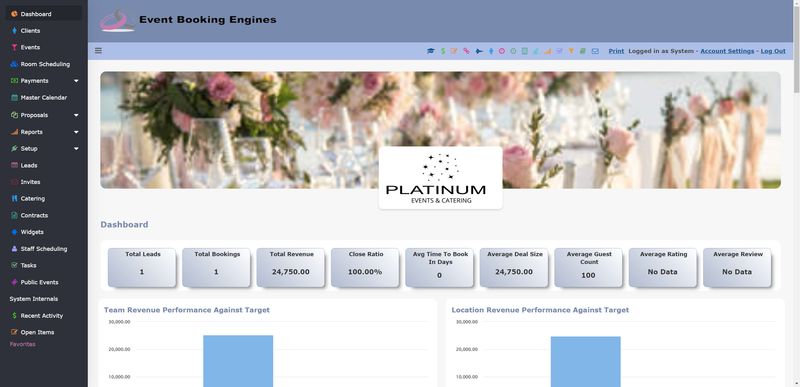 Catering Management - Event Booking Engines 877.238.5203