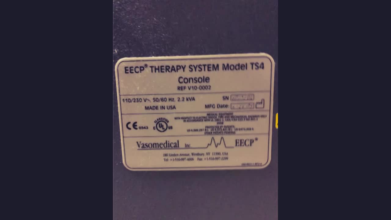 Vasomedical, Angina, cardiac, EECP, ECP, TS3, TS4, MC2, increased ...