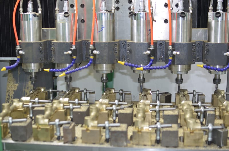 4-axis 12-spindle horizontal CNC machine