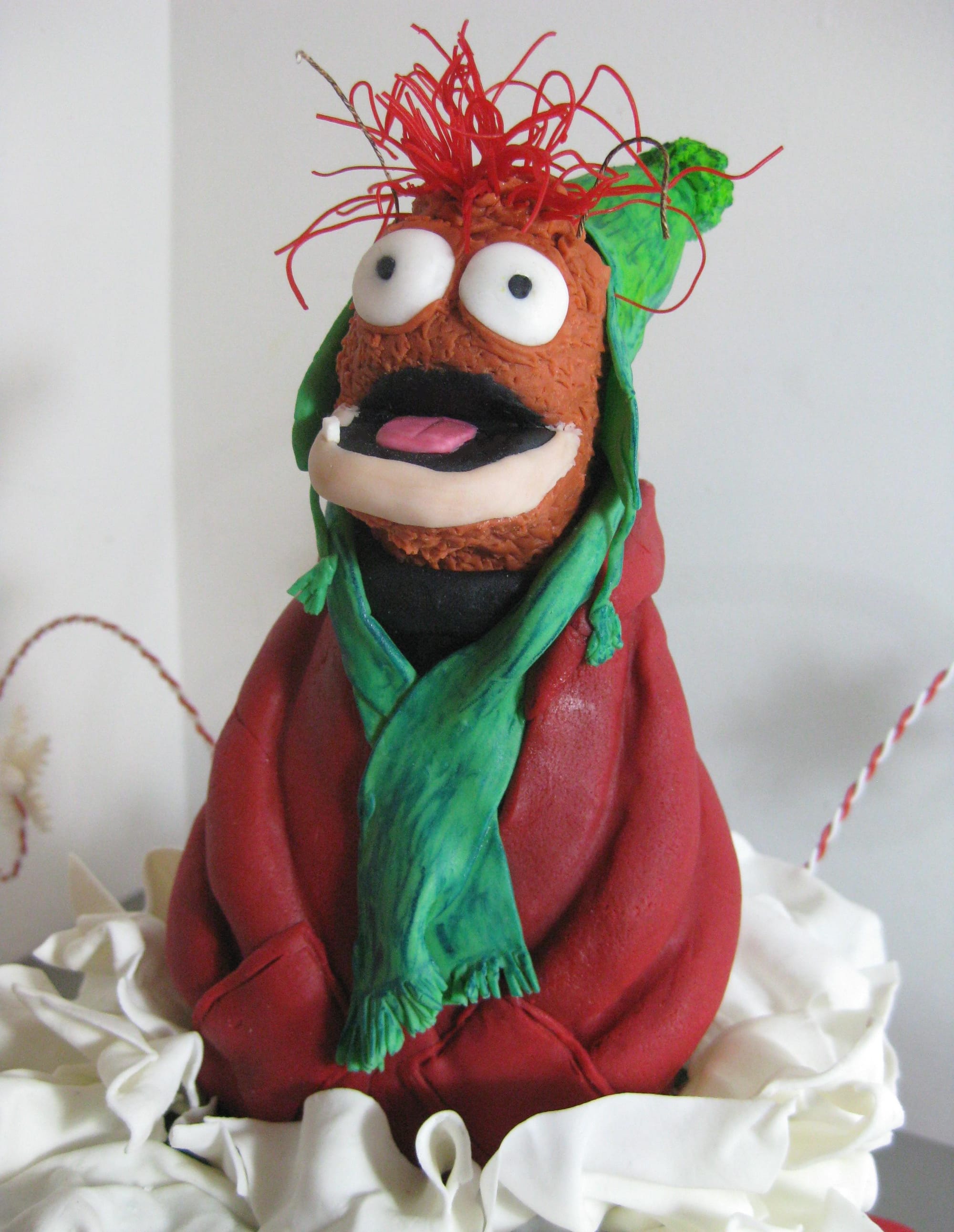 Pepe (Muppets) Christmas Cake - cake fella
