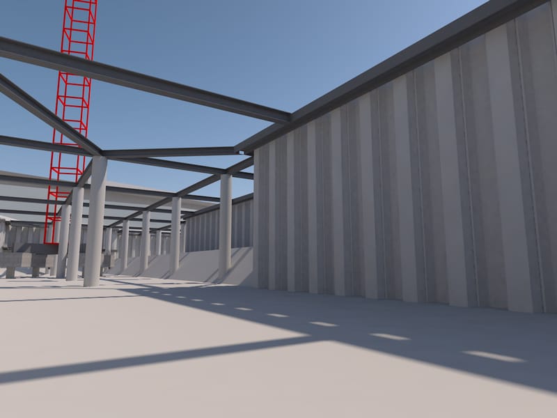 Visualisierung Spundwand, erstellt mit Allplan Add-On Baugrube - CDS ...