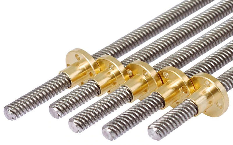 8mm Acme threaded Rod Stainless steel Leadscrew+T8 Nut 300mm - DIGIKOM ...