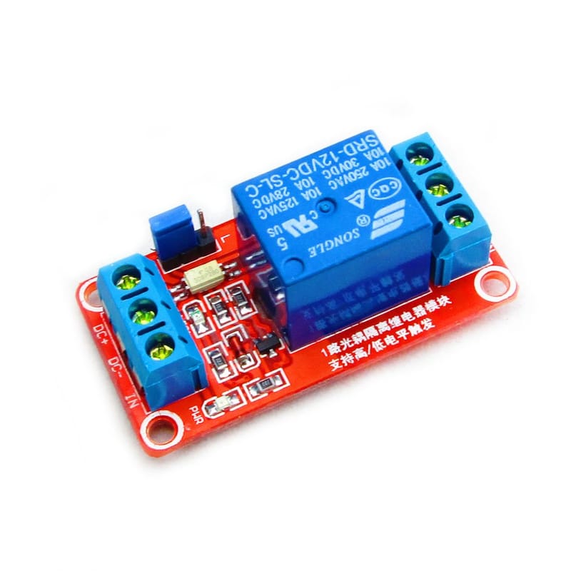 12V 1 Channel Relay Module With Optocoupler ( Blue) Low Level Triger ...