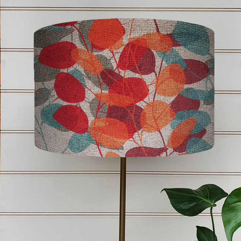 Wildflowers and Dandelion Lampshade - Livs Lamps - Custom Lampshade Maker