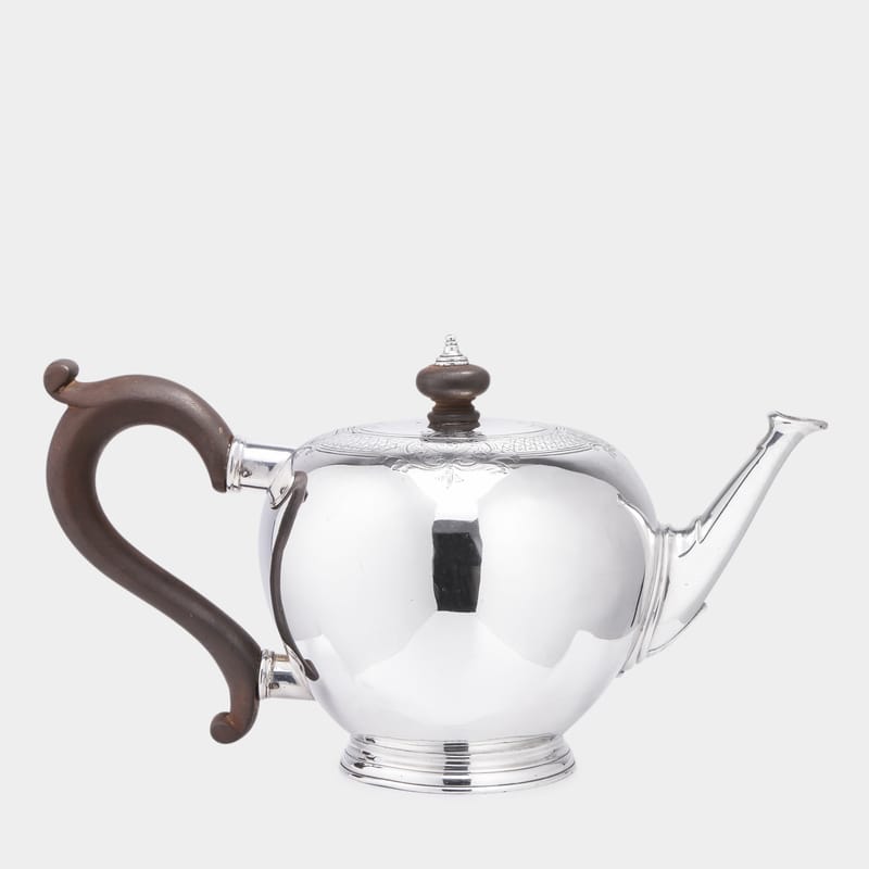 Silver bullet teapot - LANGFORDS SILVER SERVICES