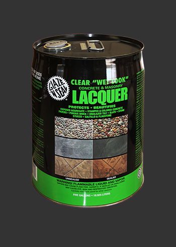 5 Gallon, Original “Wet Look” Lacquer - Dunbar Stone & Masonry