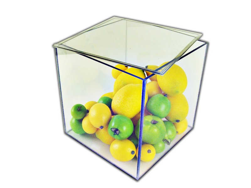 CUSTOM MADE CLEAR POLYCARBONATE BOXES WITH REMOVABLE TOP LID - PlexiBoxes4u
