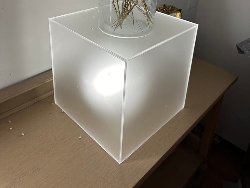 Custom Made Frosted Acrylic Plexiglass Boxes - PlexiBoxes4u