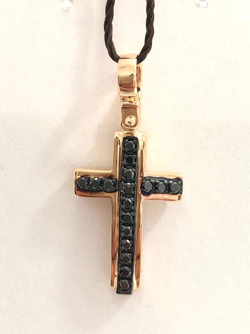 PENDENTE CROCE UOMO IN ORO E DIAMANTI GIANNI PACE MCR63/R DN - Onyx ...
