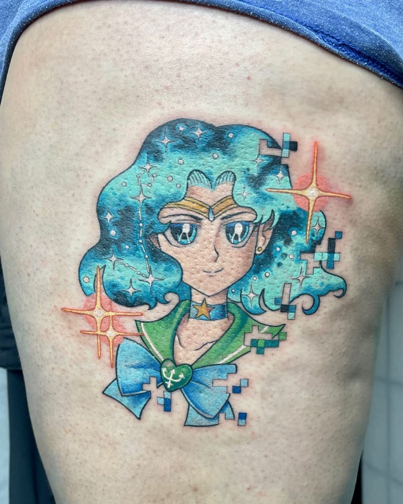 Sailor Neptune Tattoo - The Art of B.Benjamin