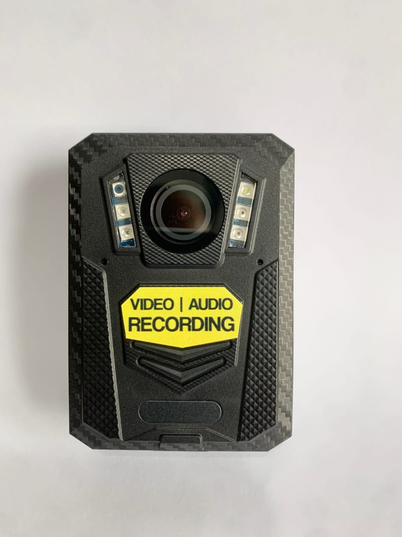 Weatherproof warning body camera stickers - Guardian G1