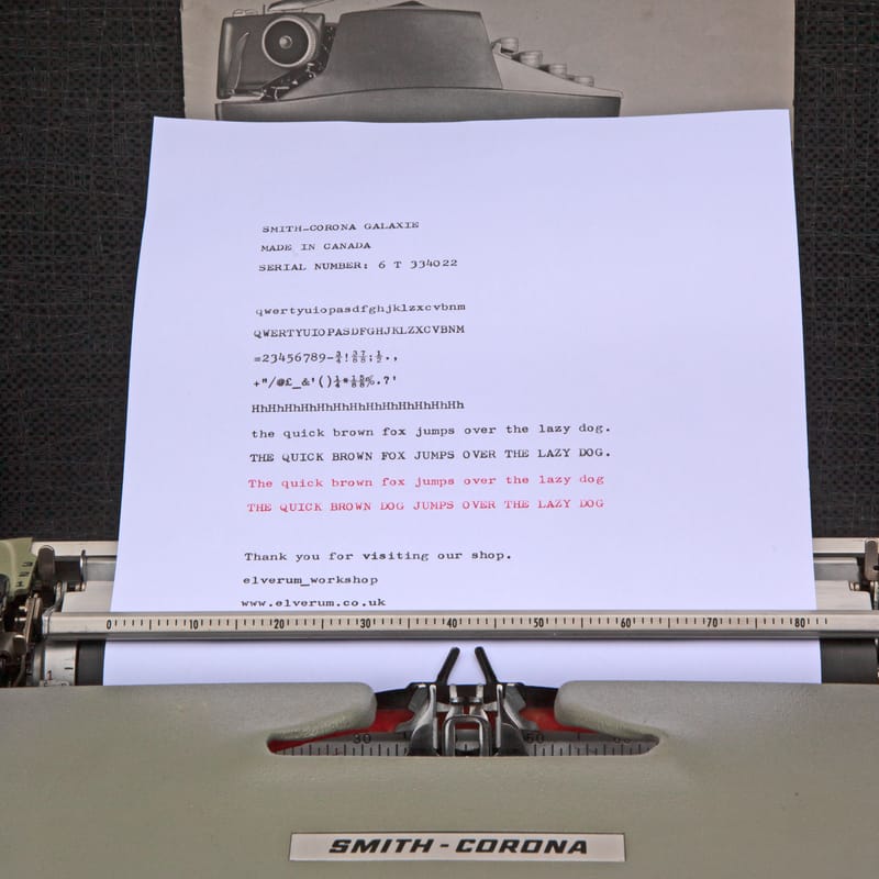 TRIUMPH TIPPA Yellow Vintage Typewriter with Case Working New Ribbon ...