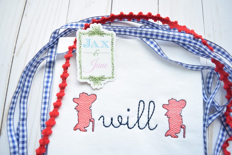 Colonel Rebel Sketch Embroidery Design - Jax & Jane