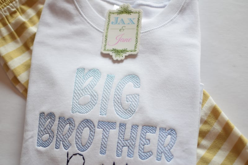 Big Brother Embroidery Design, Big Brother Sketch Embroidery Design, B
