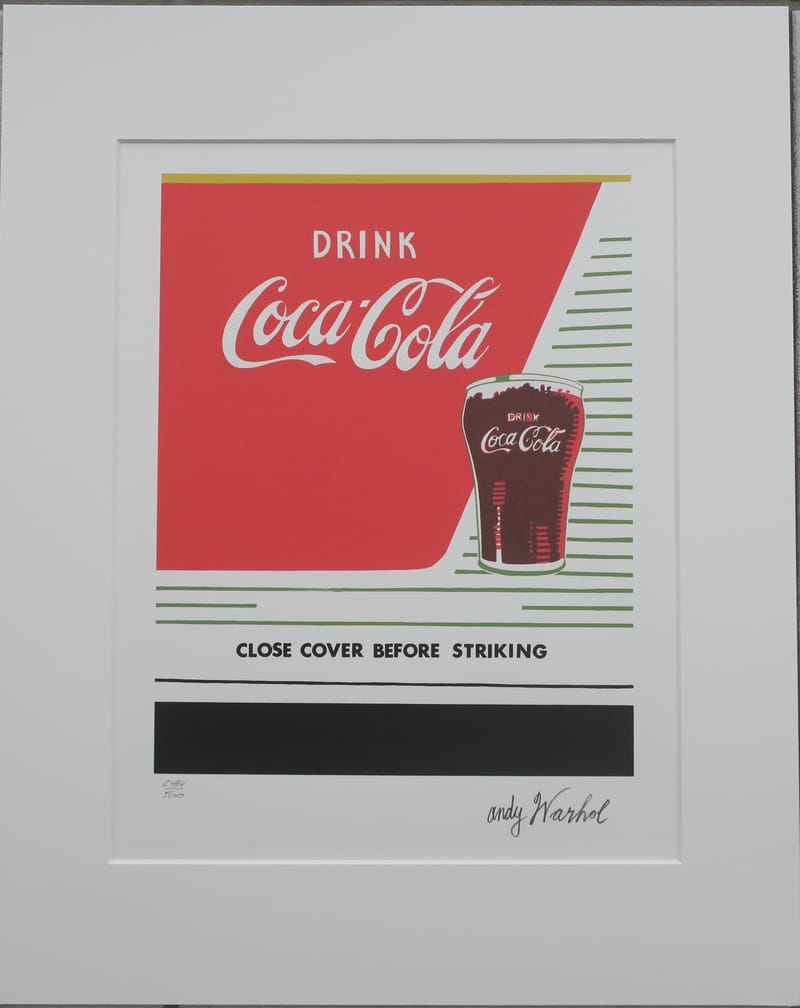 Andy Warhol Lithograph Coca Cola Coke