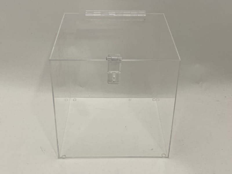Clear Acrylic Boxes W/ Hasp Lock - MuseumBoxes