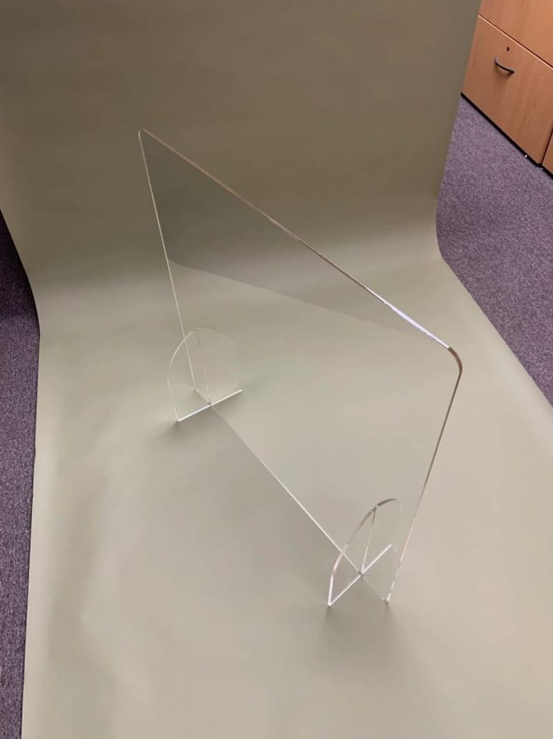 24" x 32" - Clear Acrylic Protective Shield Barrier Model #8100 ...