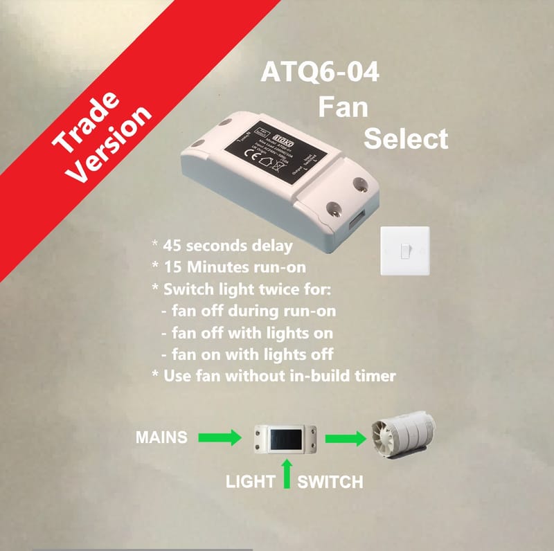 fan control; run-on timer