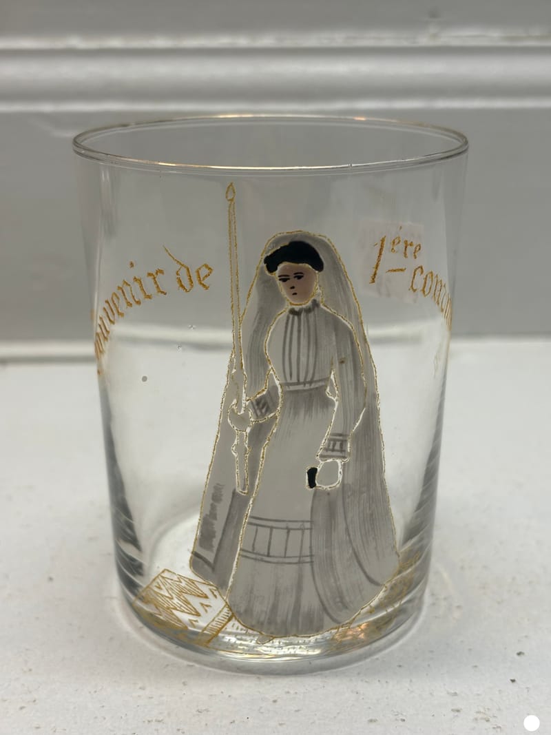 Verre "Souvenir de 1ere communion" - Comptoir du Broc webstore