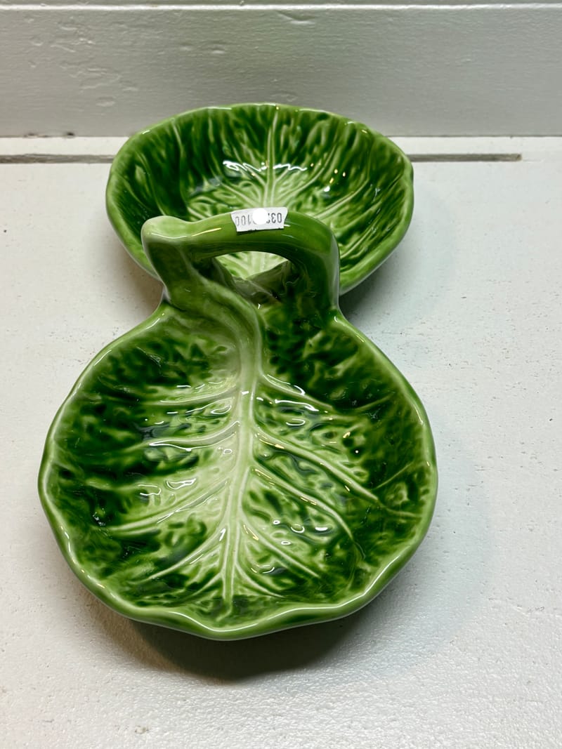 Plat double en barbotine chou - Comptoir du Broc webstore