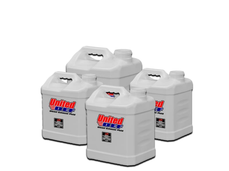 DEF Fluid provided in 2.5 Gallon Jugs
