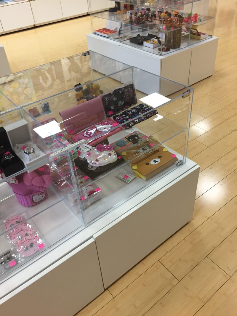 Secure Clear Acrylic Display Unit with Multi-Compartments, Metal Hinges ...