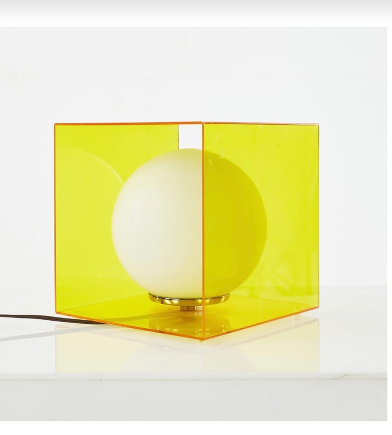 Custom Transparent Yellow Light Fixture - CUSTOM ACRYLIC FABRICATION