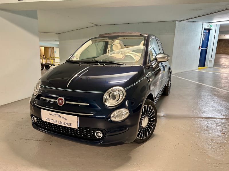 Fiat 500c Riva Cabriolet, Boîte Automatique, 85 chevaux - VINTAGE LEGENDE