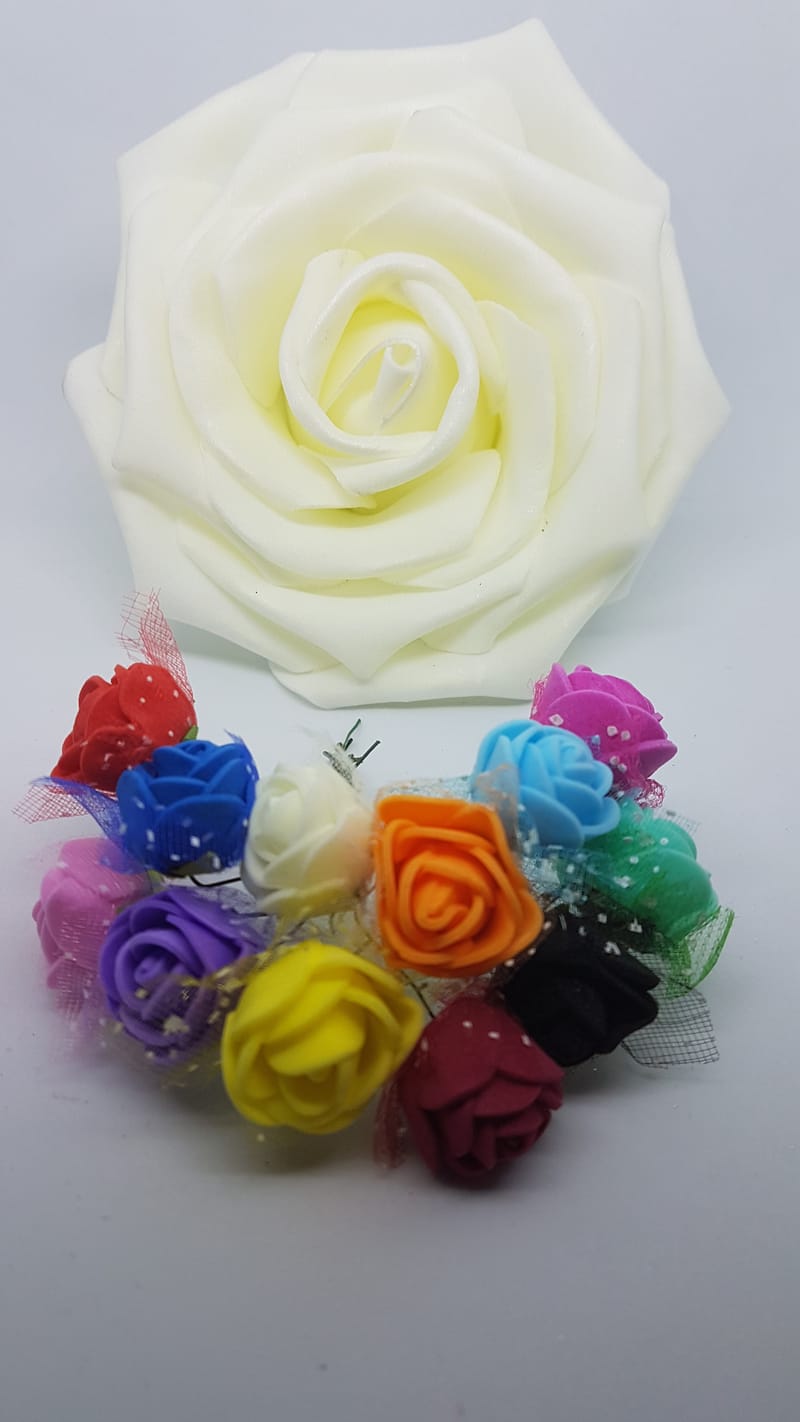 2cm Foam Roses with Lace - Blingtastic