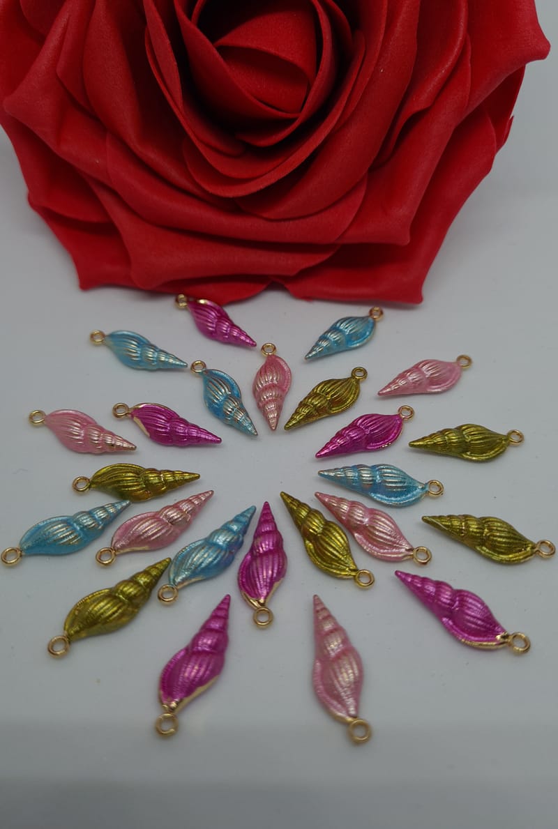 Stunning Long Colourful Conch Shells - Blingtastic