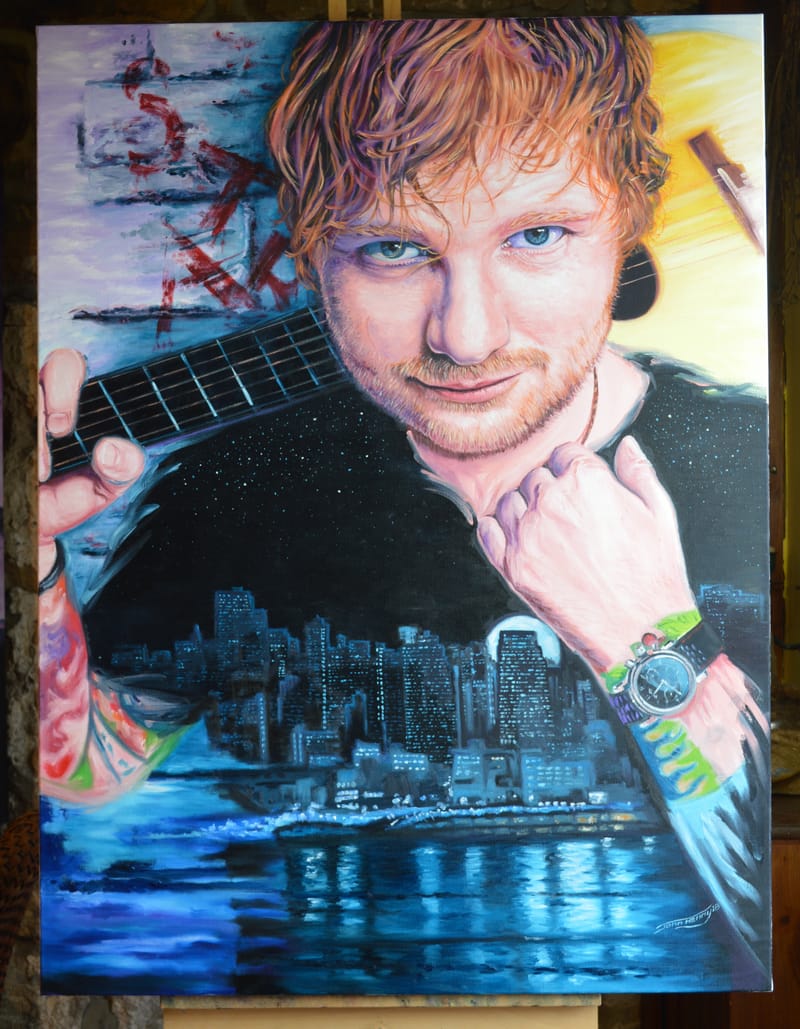 Ed Sheeran - ALL OF THE STARS - John Henny Portraits & Seascapes