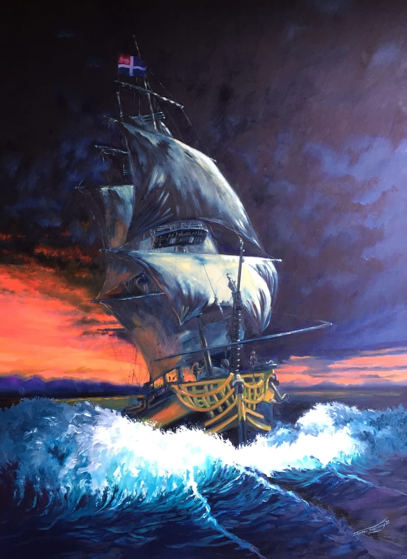 HMS Endeavour - John Henny Portraits & Seascapes