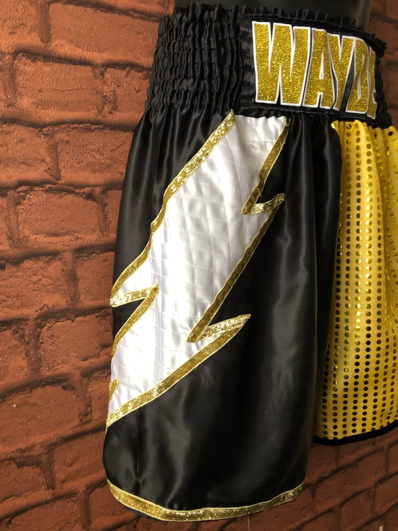 satin and sequin - bling 4 the ring boxing shorts