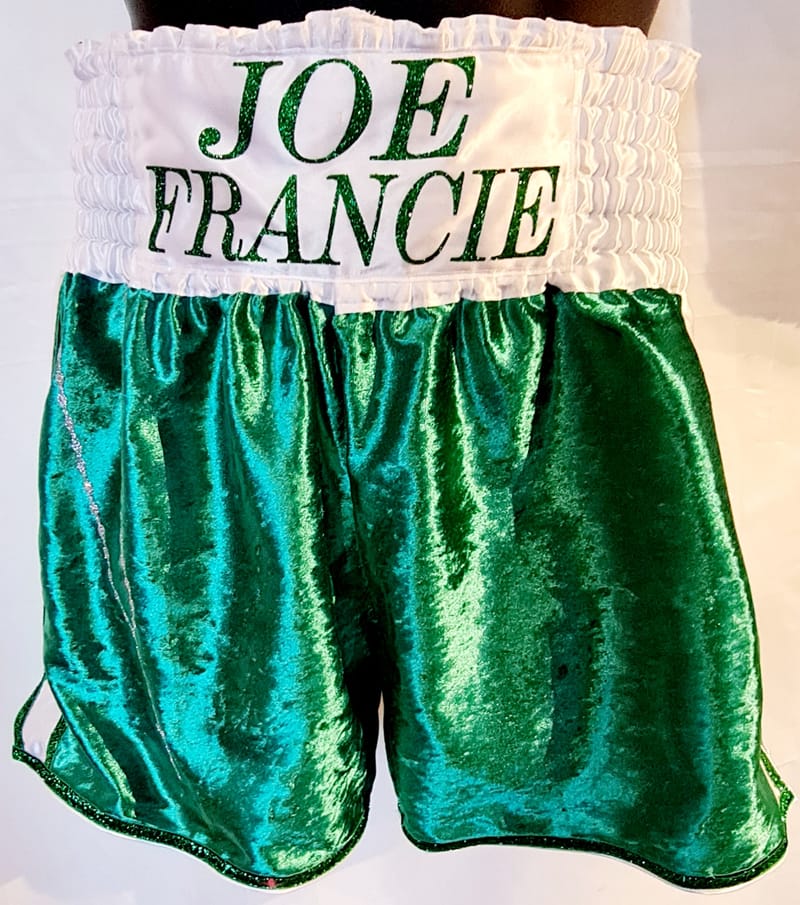 boxing ring wear , fight gear, Fighter, Shorts, bling, personalised