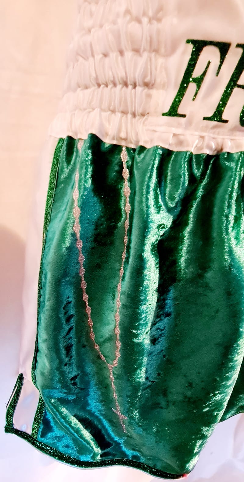 boxing ring wear , fight gear, Fighter, Shorts, bling, personalised